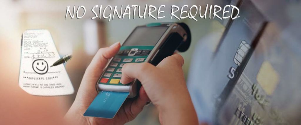 No Signature Required on Sales Receipts | EMSpayments